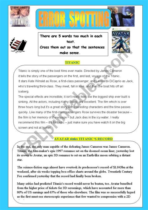 Error Spotting Exercises With Answers For Class 10 At Matthew Blackburn Blog