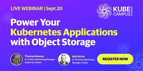 webinar power your kubernetes applications with object storage