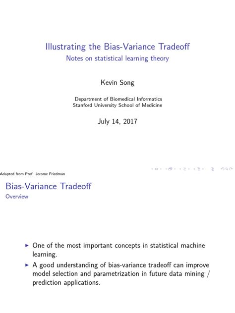 Bias Variance Tradeoff Pdf Bias Of An Estimator Mean Squared Error