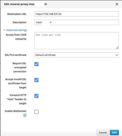 Meshcentral Behind Nethservers Reverse Proxy Support Nethserver