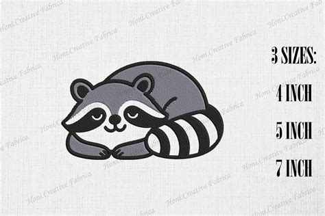 Cute Lazy Racoon Creative Fabrica