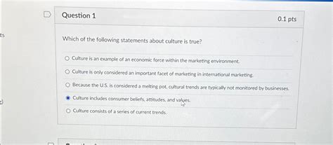 Solved Question 101ptswhich Of The Following Statements