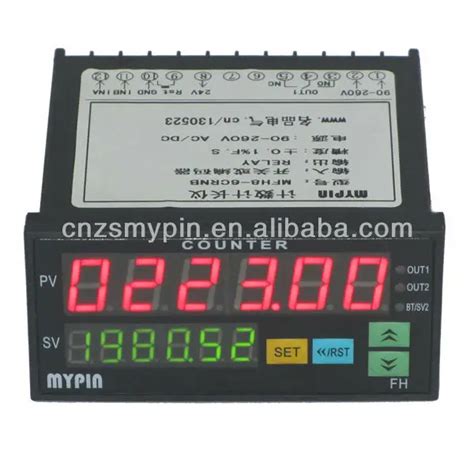 Fh8 6 Digits Led Preset Counter Meter Counting Meter Length Counter Pulse Counter View Preset