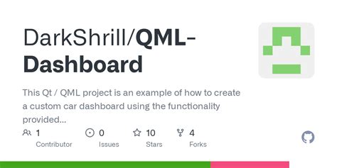github darkshrill qml dashboard this qt qml project is an example of how to create a custom