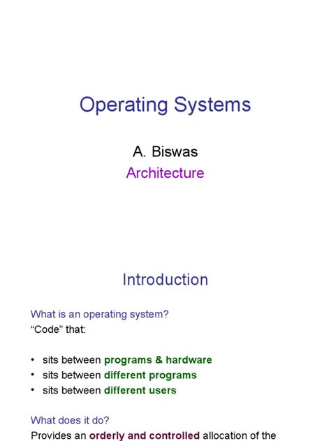 os 02 architecture pdf kernel operating system operating system