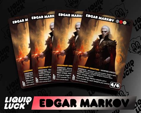 Edgar Markov Mtg Proxy Futuristic Sci Fi Fantasy Art Style Full Art Custom Commander Cards For