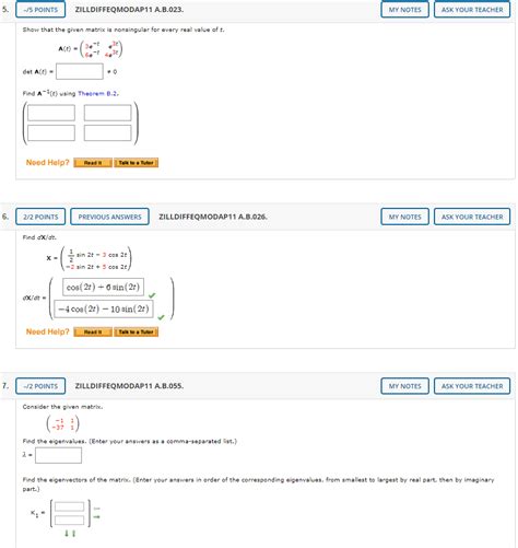 Solved POINTS ZILLDIFFEQMODAP A B MY NOTES ASK Chegg