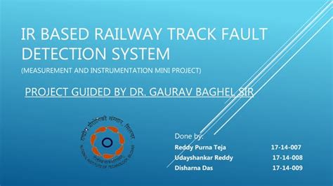 Ir Based Railway Track Fault Detection System Pptx