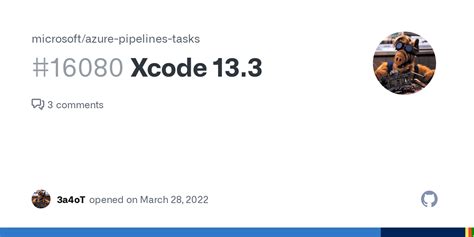 Xcode 133 · Issue 16080 · Microsoftazure Pipelines Tasks · Github