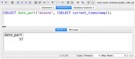SQL Current Date And Time Month Year Etc In PostgreSQL