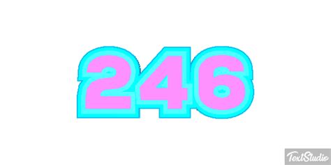 246 Number Animated  Logo Designs