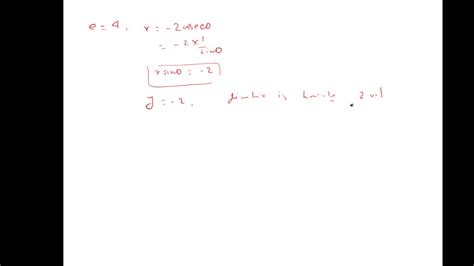 Solved Find A Polar Equation Of The Conic With A Focus At The Pole And The Given Eccentricity