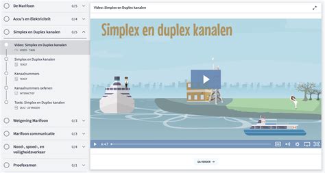 Simplex en duplex kanalen • Vaarbewijs Filmpjes