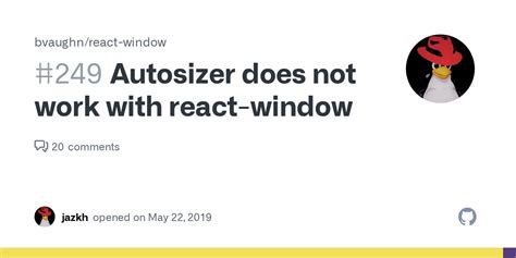 Autosizer Does Not Work With React Window Issue Bvaughn React Window GitHub