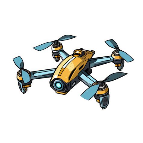 Premium Photo 2d Drone Sprite In Comic Style