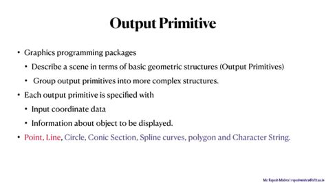 Computer Graphics Output Primitive Pdf Programming Languages Computing