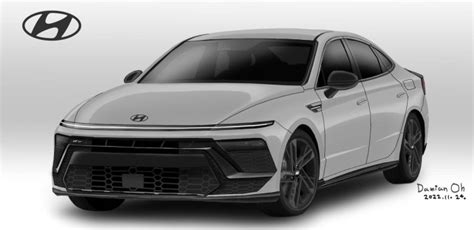 2023 현대 쏘나타 N 라인 페이스리프트 예상도 스파이샷