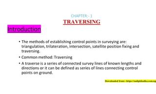 Traversing Notes Surveying II Sudip Khadka PDF