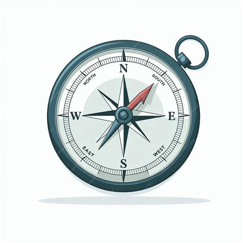A Compass A Navigational Tool Used To Determine Direction Premium Ai