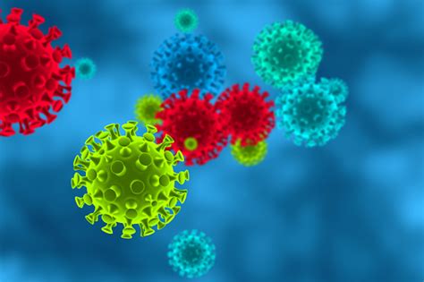 3d 삽화 병원성 바이러스가 숙주 유기체 바이러스 질환 발병 바이러스 추상적 배경에 감염을 일으킨다 3차원 형태에 대한 스톡 사진 및 기타 이미지 Istock
