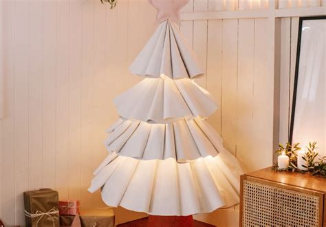 How To Make A Fluted Christmas Tree Using Roller Blinds Collective Gen