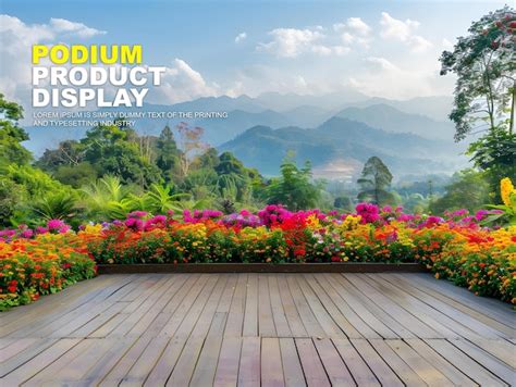 제품 프레젠테이션을 위한 무대 표시 모 제품 표시 전시를 위한 포디움 프리미엄 Ai 생성 Psd