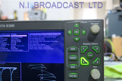 Tektronix Wfm8300 Waveform Vectorscope With 3g Prod Eye Sim 3g