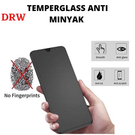 Jual Tempered Glass Full Layar Anti Minyak Matte Glare Shopee Indonesia