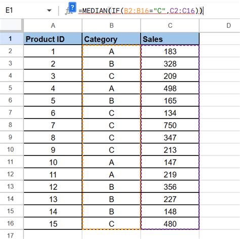 How To Use MEDIAN IF In Google Sheets Sheets For Marketers