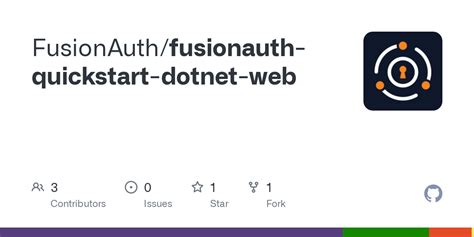 github fusionauth fusionauth quickstart dotnet web