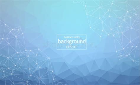 Connections Concept Vector Network Background For Business Presentation Eps10 Stock Vector