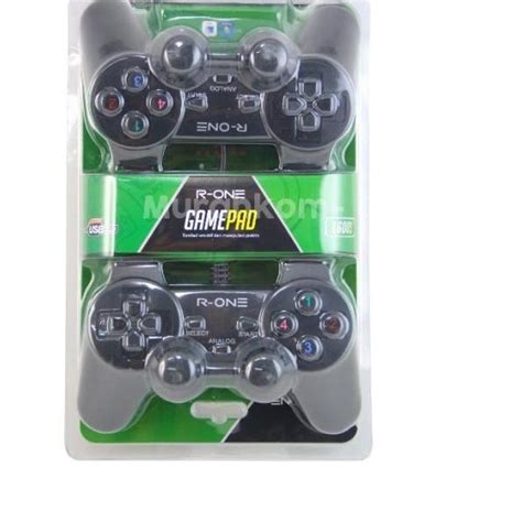 Jual Gamepad Dual Controller Usb Pc Joystick Gamepad Double Getar R One Double Black Shopee