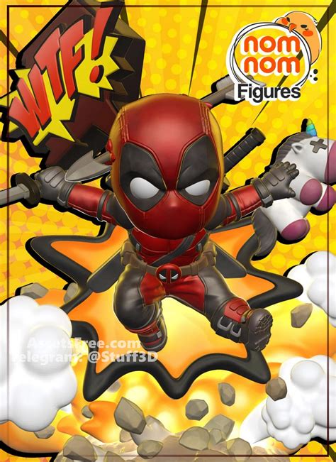 Chibi Deadpool 3d Print Model Download Free