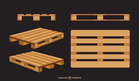 Pallet Views Vector Set Vector Download