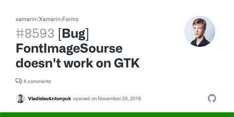 Bug Fontimagesourse Doesnt Work On Gtk · Issue 8593 · Xamarin