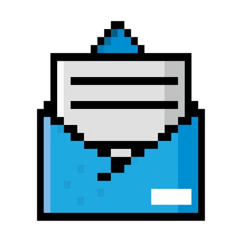 Mail Letter Pixel 10966769 Vector Art At Vecteezy