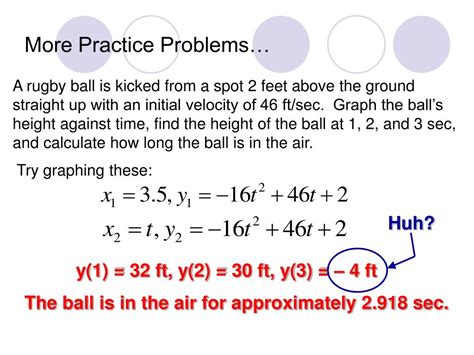 PPT Simulating Motion With Parametric Equations PowerPoint Presentation ID