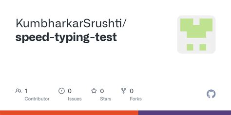 GitHub KumbharkarSrushti Speed Typing Test
