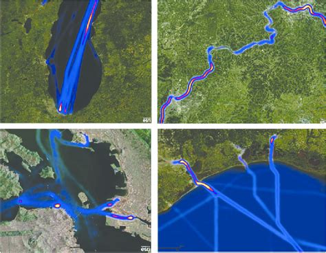 Sample Density Plots Of AIS Coverage For Clockwise From Upper Left Download Scientific