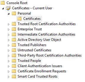 Client Certificates Not Available