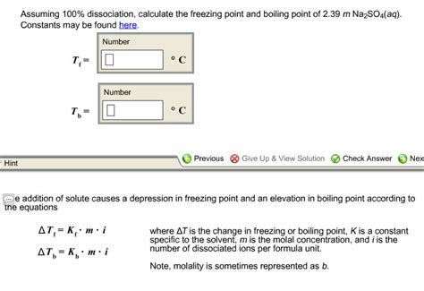 solved assuming 100 dissociation calculate the freezing
