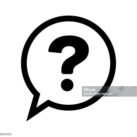 Fragezeichensprechblase Symbol Für Häufig Gestellte Fragen Vektor Stock ...