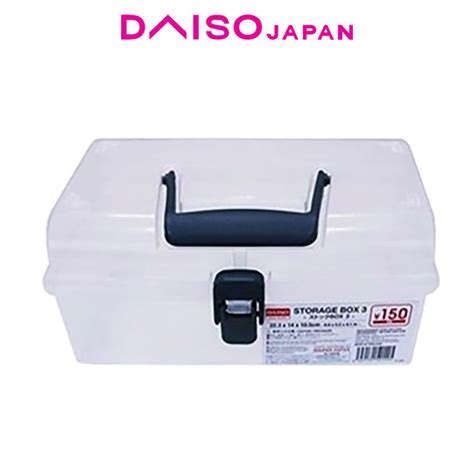 Daiso Storage Box With Gray Handle Lazada Ph