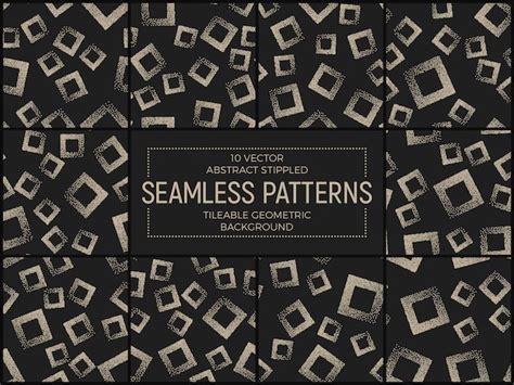 Premium Vector Abstract Stippled Seamless Patterns Set