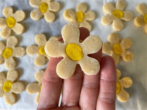 Lemon Daisy Slice And Bake Cookie Recipe • Baste Cut Fold
