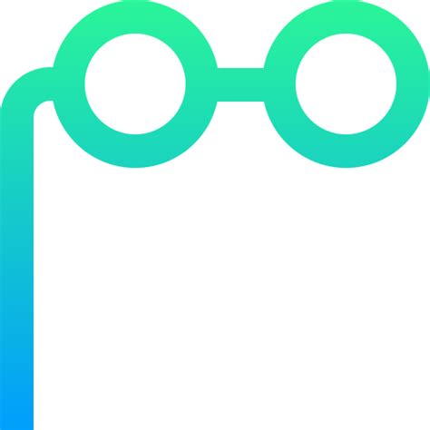 Glasses Super Basic Straight Gradient Icon Glasses Super Basic Straight Gradient Icon