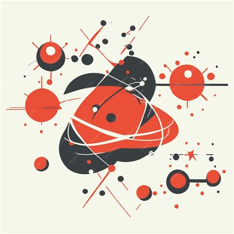 Exploring The Essence Of Subatomic Particles Vector Illustration Flat 2
