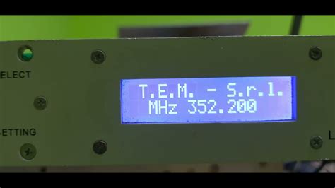 This Tem Stl Tx Came In With A Frequency Lock Problem Youtube