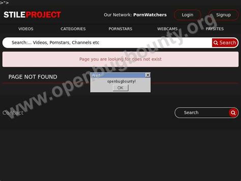 Stileproject Cross Site Scripting Vulnerability OBB Open Bug Bounty