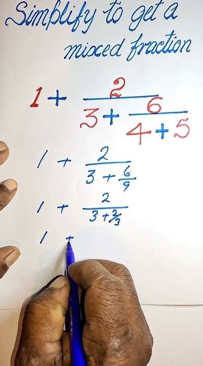 Simplify To Get A Mixed Fraction Maths Mathematics Shorts Youtube Simplify To Get A Mixed Fraction Maths Mathematics Shorts Youtube